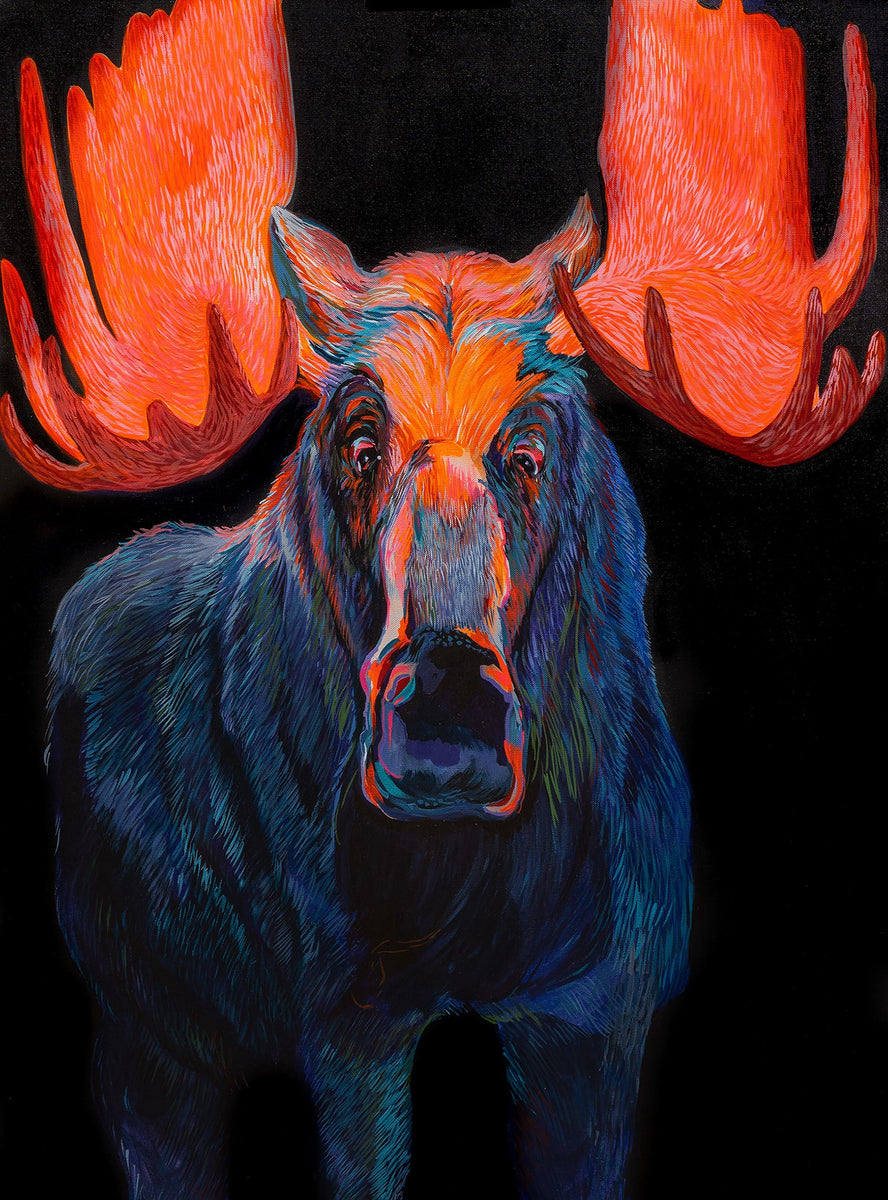 ALPHA MOOSE ALASKAN ART BY KATIE SEVIGNY – Sevigny Studio