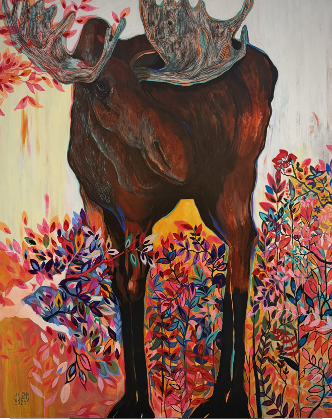 ALPHA MOOSE ALASKAN ART BY KATIE SEVIGNY – Sevigny Studio